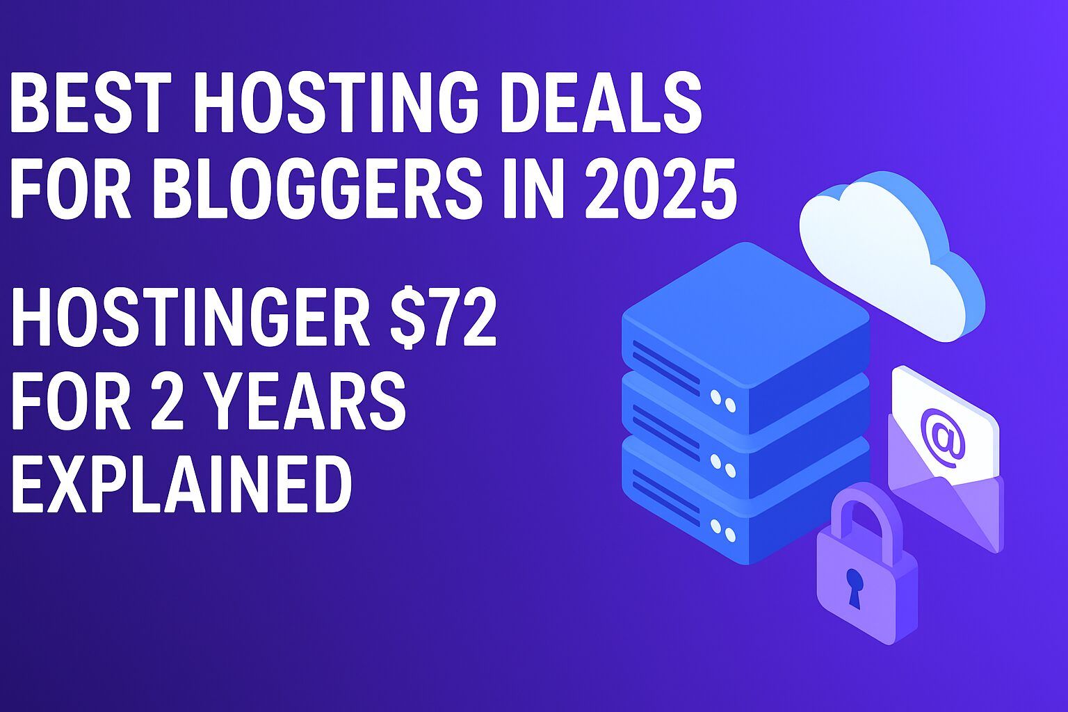 Best Hosting Deals for Bloggers in 2025 – Hostinger $72 for 2 Years ...